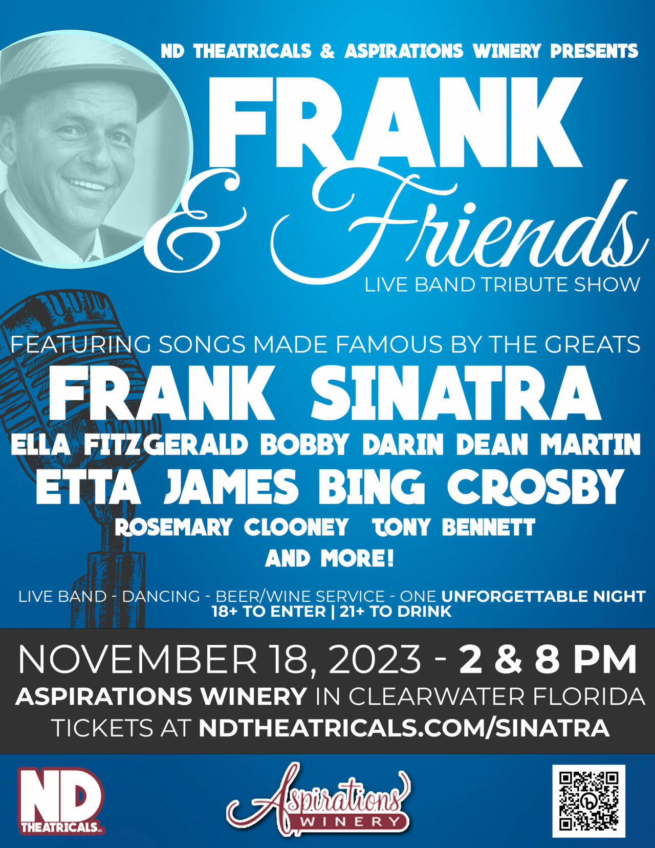 Frank Sinatra & Friends - Live Band Experience - ND Theatricals