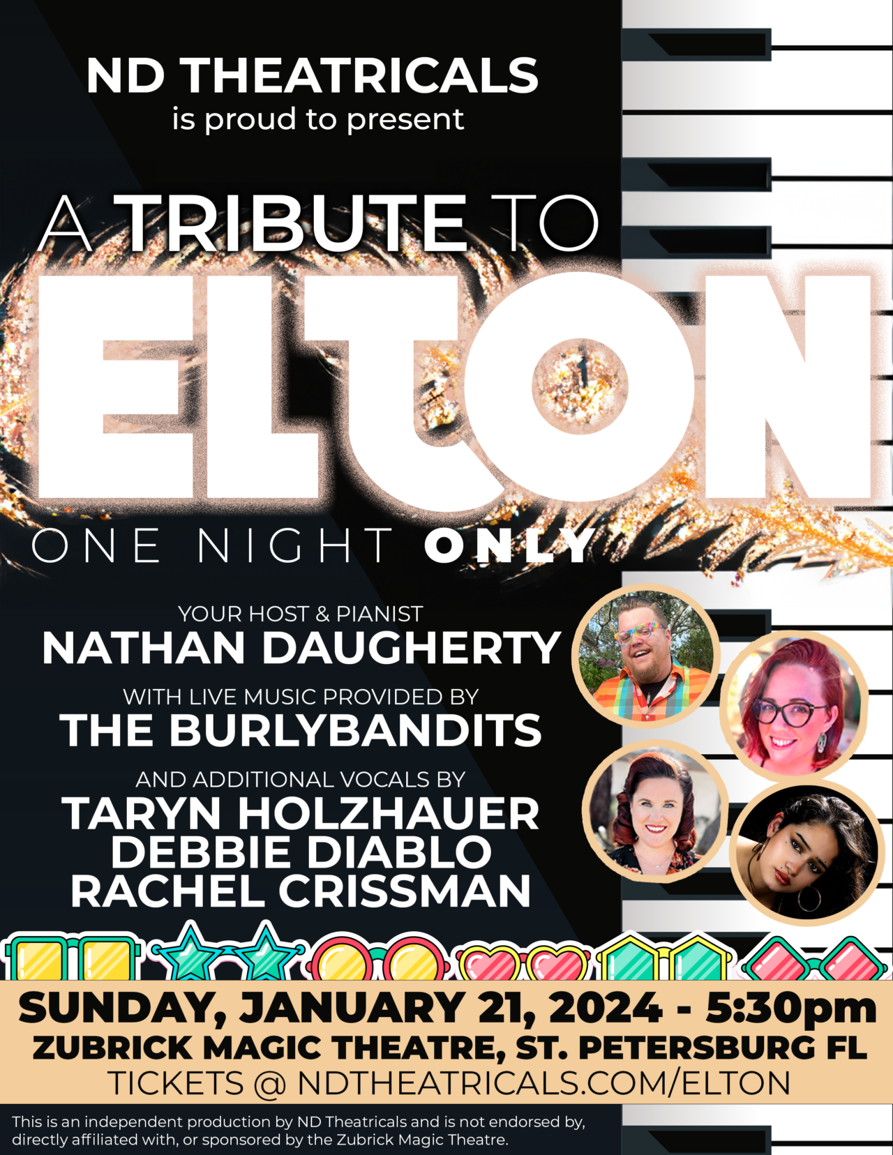 A Tribute To Elton: One Night Only - ND Theatricals